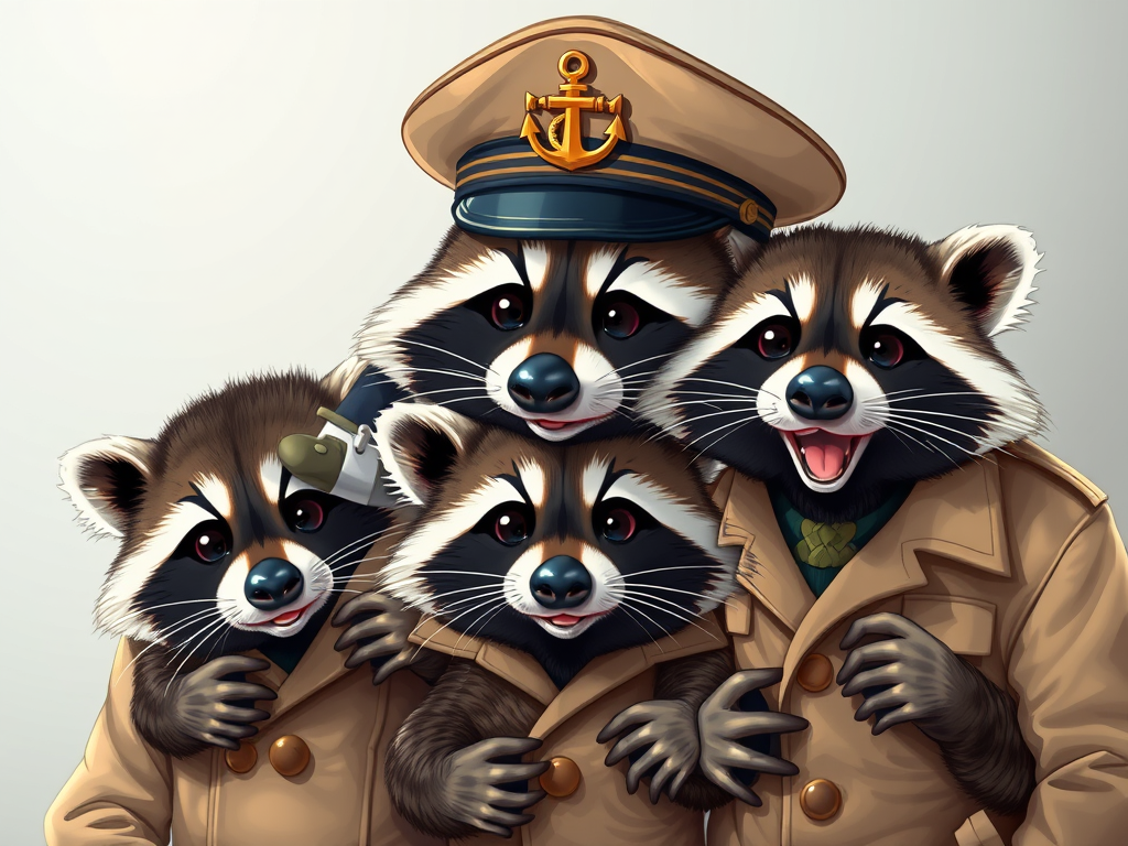 3-raccoons-standing-on-shoulders-of-raccoon-below-with-bottom ...